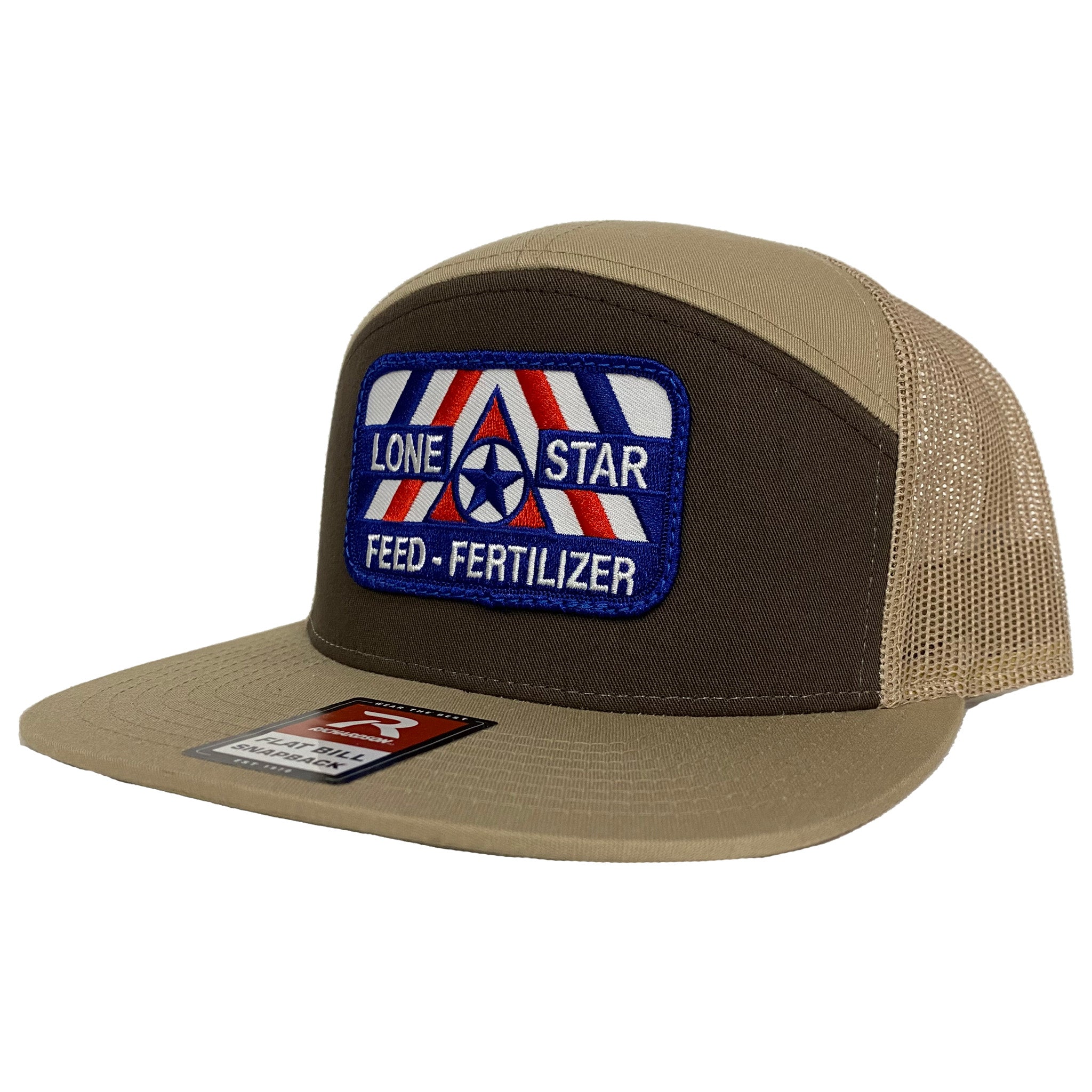 Brown / Khaki 7-Panel – Lone Star Feed Apparel