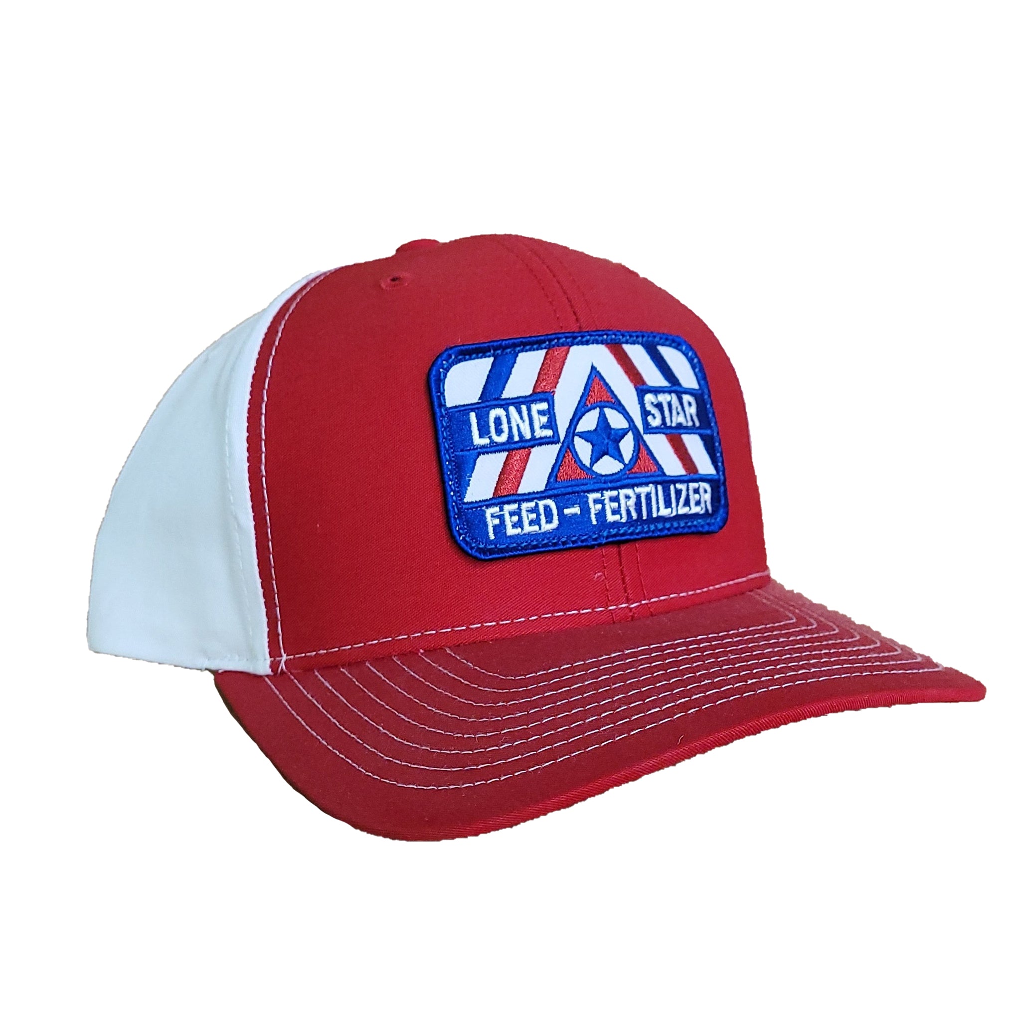 Red/White Twill Back – Lone Star Feed Apparel